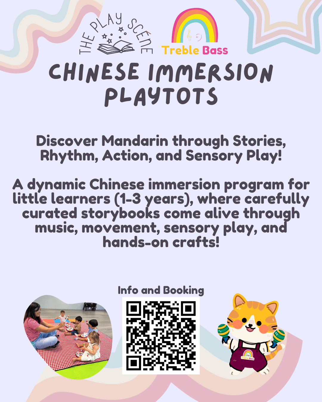 Chinese Immersion Class with Treble Bass (1-3yrs) - The Play Scene